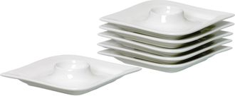 Ritzenhoff & Breker Eierteller-Set Melodie, 6-teilig, Weiß