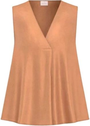Marella Femme, Tops, Brun, Taille: 48 FR Top sans manches