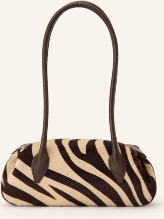 Yuzefi Yuzefi Schultertasche Oyster Mini braun
