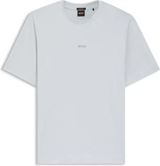 BOSS Hommes TChup T-Shirt en Coton Stretch avec Logo Contrastant