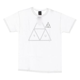 HUF Huf, Homme, Tops, Blanc, Taille: S T-shirt Blanc Homme avec Triangle
