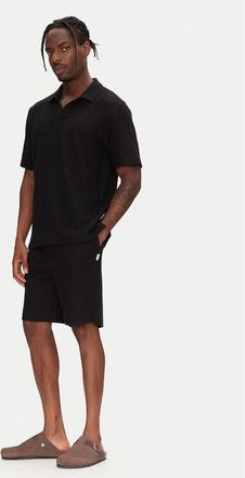 Jack & Jones Jack & Jones Set Polohemd und Shorts Slington 12281841 Schwarz Relaxed Fit