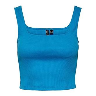 Pieces Pcnukisa Cropped Noos BC D&eacute;bardeur pour Femme, Ray&eacute; (Marina), L