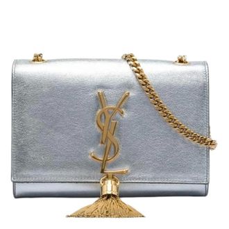 Saint Laurent Sac bandouli&egrave;re Kate Pre-owned - Femme - Pre-owned - Gris - Taille: ONE Size