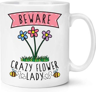 Gift Base Beware Verr&uuml;ckte Blumen Damen 283g Becher Tasse