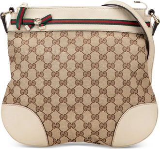 Gucci sac à bandoulière en toile GG (2000-2015) - Marron
