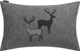 David Fussenegger Kissenh&uuml;lle Silvretta Hirschrudel 40 x 60 cm Anthrazit