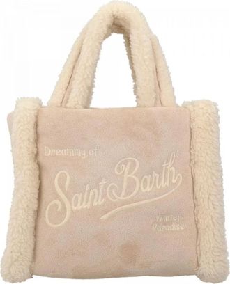 MC2 Saint Barth Femme, Sacs, Beige, Taille: ONE Size Vanity Mini Shearling