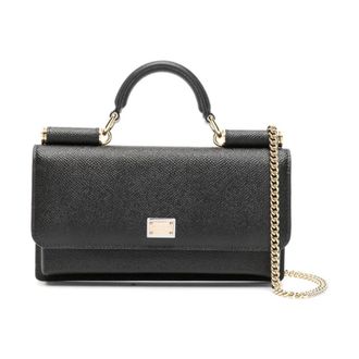 Dolce & Gabbana Logo Plaque Mini Bag - - Bags - Damen - Schwarzk - ONE SIZE
