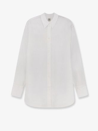 Toteme Oversized Summer cotton and linen shirt - TOTEME - gender_Woman