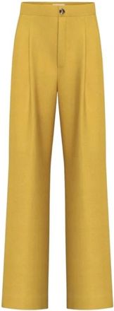 Marella Femme, Pantalons, Jaune, Taille: 40 FR Wide Pantalons
