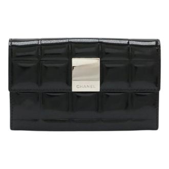 Chanel Porte-monnaie en cuir verni doccasion - Femme - Pre-owned - Noir - Taille: ONE Size