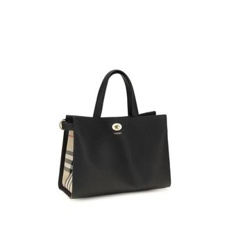 Burberry Cotswolds Check Tote Bag - Black