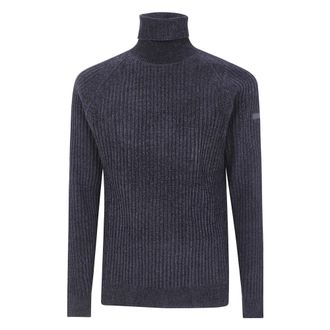 Roberto Ricci Design Pull en Velours &agrave; Col Roul&eacute; - Homme - Pulls - Noir - Taille: 2XL