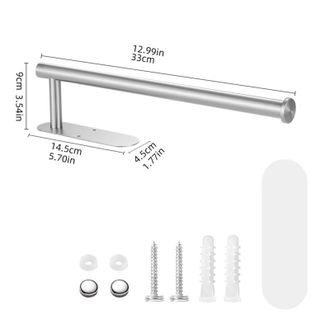 Generic Selbstklebender Papierhandtuchhalter aus Edelstahl, kompatibel mit wasserdichtem Toilettenpapierhalter(Purple)
