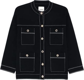 Sandro Cardigan mit langen &Auml;rmeln - Blau