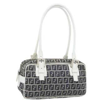Fendi Sac &agrave; main Pre-owned Zucchino Canvas - Femme - Pre-owned - Bleu - Taille: ONE Size