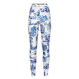 Philipp Plein Leggings EN Plein AIR - - Trousers - Damen - Wei&szlig; - S