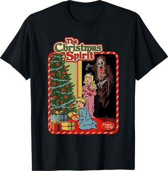 Steven Rhodes Christmas Spirit Sarcastic Retro Vintage Funny Adult Humor T-Shirt