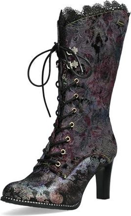 Laura Vita Bottes pour Femmes Alcbaneo 351, Pointure:37 EU, La Couleur:Violet