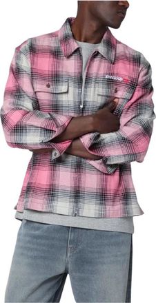 Awake NY Homme, Chemises, Rose, Taille: M Camicia Manica Lunga