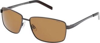 Invu Lunettes De Soleil B1607J Gris Foncé Homme Adulte Verres Polarisés Marron