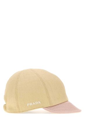 Prada Hat Canvas Baseball Cap - Beige
