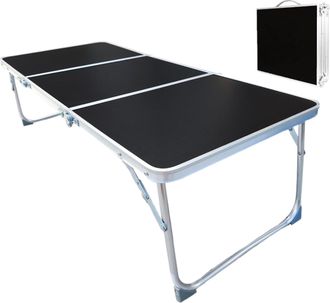 Generico Klapptisch f&uuml;r Camping, Klapptisch aus Aluminiumlegierung, f&uuml;r den Au&szlig;enbereich, praktisches Zubeh&ouml;r f&uuml;r den Au&szlig;enbereich, mit Griffen, Mahlzeiten im 