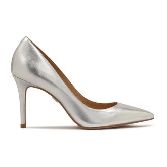 Kazar Silberne Leder-Minimal-Pumps - - Shoes - Damen - Grau - 38 1/2 EU