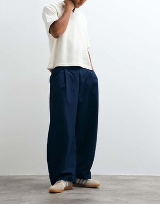 adidas Originals Pantalon ample - Bleu marine