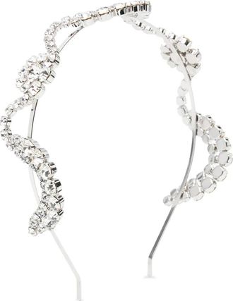 Simone Rocha Femme, Accessoires, Gris, Taille: ONE Size Scalloped Sepal Hairband