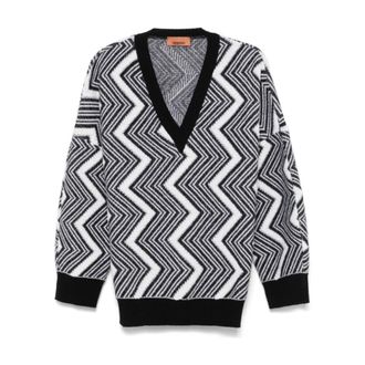 Missoni Wei&szlig;e Strickpullover f&uuml;r Frauen - - Knitwear - Damen - Mehrfarbig - M