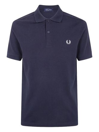 Fred Perry Poloshirt mit Lorbeerkranz-Stickerei - Blau