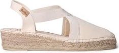 Toni Pons Verona Espadrilles végétaliennes compensées pour femme en coton., ecru, 42 EU