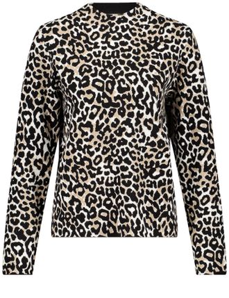 Gerry Weber Damen 919012-57002-1063 Pullover, Black/Taupe/Offwhite Leo AOP, 46