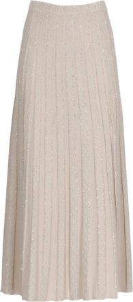 D.exterior Femme, Jupes, Rose, Taille: 38 FR Jupe Midi &agrave; Sequins