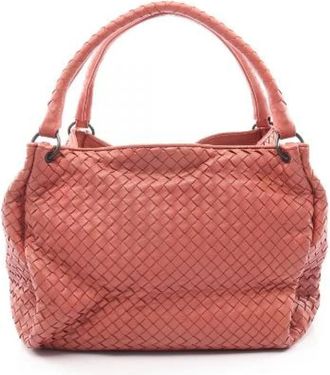 Bottega Veneta Pre-owned Sac cabas en cuir Intrecciato - Femme - Pre-owned - Rose - Taille: ONE Size