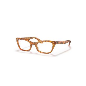 Ray-Ban Lady Burbank Optics Bernstein Tortoise Fassung Klar Glas Polarisiert 49-20