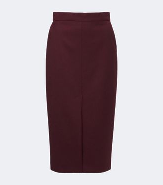 Max Mara Jupe crayon en laine m&eacute;lang&eacute;e