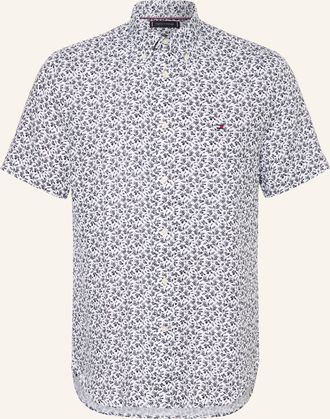 Tommy Hilfiger Kurzarm-Hemd Regular Fit Aus Leinen weiss
