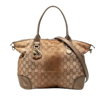 Gucci Pre-owned Sac bandouli&egrave;re en toile - Femme - Pre-owned - Brun - Taille: ONE Size