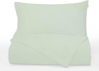 bianca Plain Dyed Green Bettw&auml;sche 140 x 220 + 60 x 70 cm