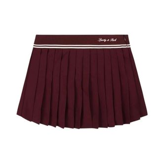Sporty & Rich Abigail Skirt - - Skirts - Damen - Rot - M