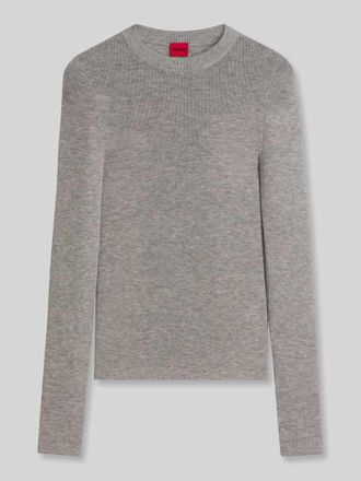 HUGO BOSS Slim Fit Pullover aus Woll-Mix mit Lyocell-Kaschmir-Anteil Modell Sallya