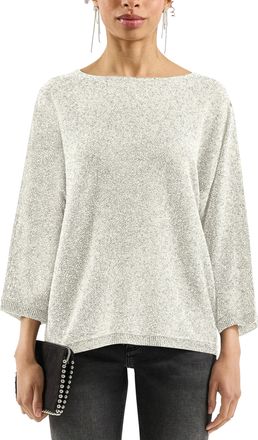 QS by s.Oliver Pullover in Glitzeroptik mit Fledermaus&auml;rmeln