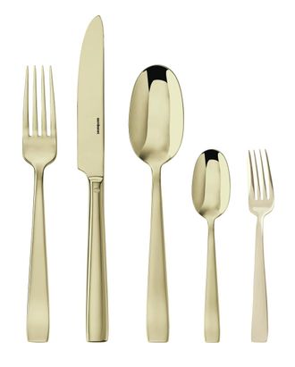 Sambonet Rosenthal - Sambonet - Besteck-Set - 30-teilig - Flat - Edelstahl, Chamgagner Gold