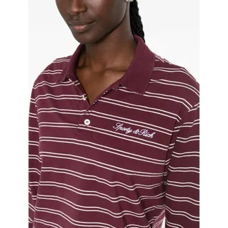 Sporty & Rich Borwh Polo - Red