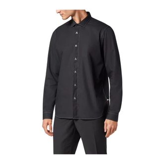 Philipp Plein Homme, Chemises, Noir, Taille: L Casual Chemises