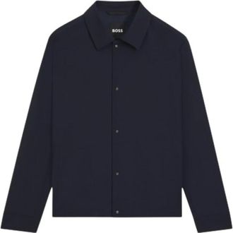 HUGO BOSS Homme, Vestes, Bleu, Taille: S P-Carper Coach Wg261 Overshirt