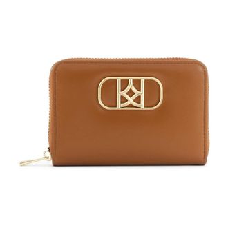 Kazar Femme, Accessoires, Brun, Taille: ONE Size Portefeuille marron clair avec monogramme d&eacute;coratif